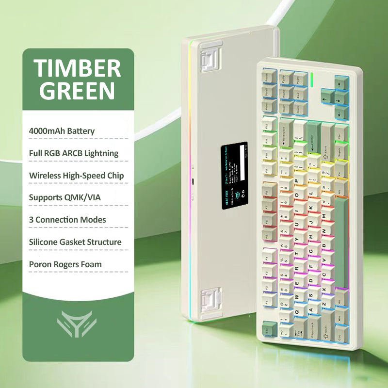 LINKY 87 TKL Customized Mechanical Keyboard 87 Keys Wired & Wireless B ...